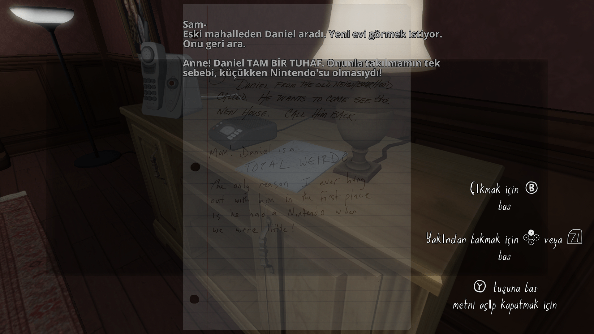 👾 Gone Home Türkçe Yama • Swatalk