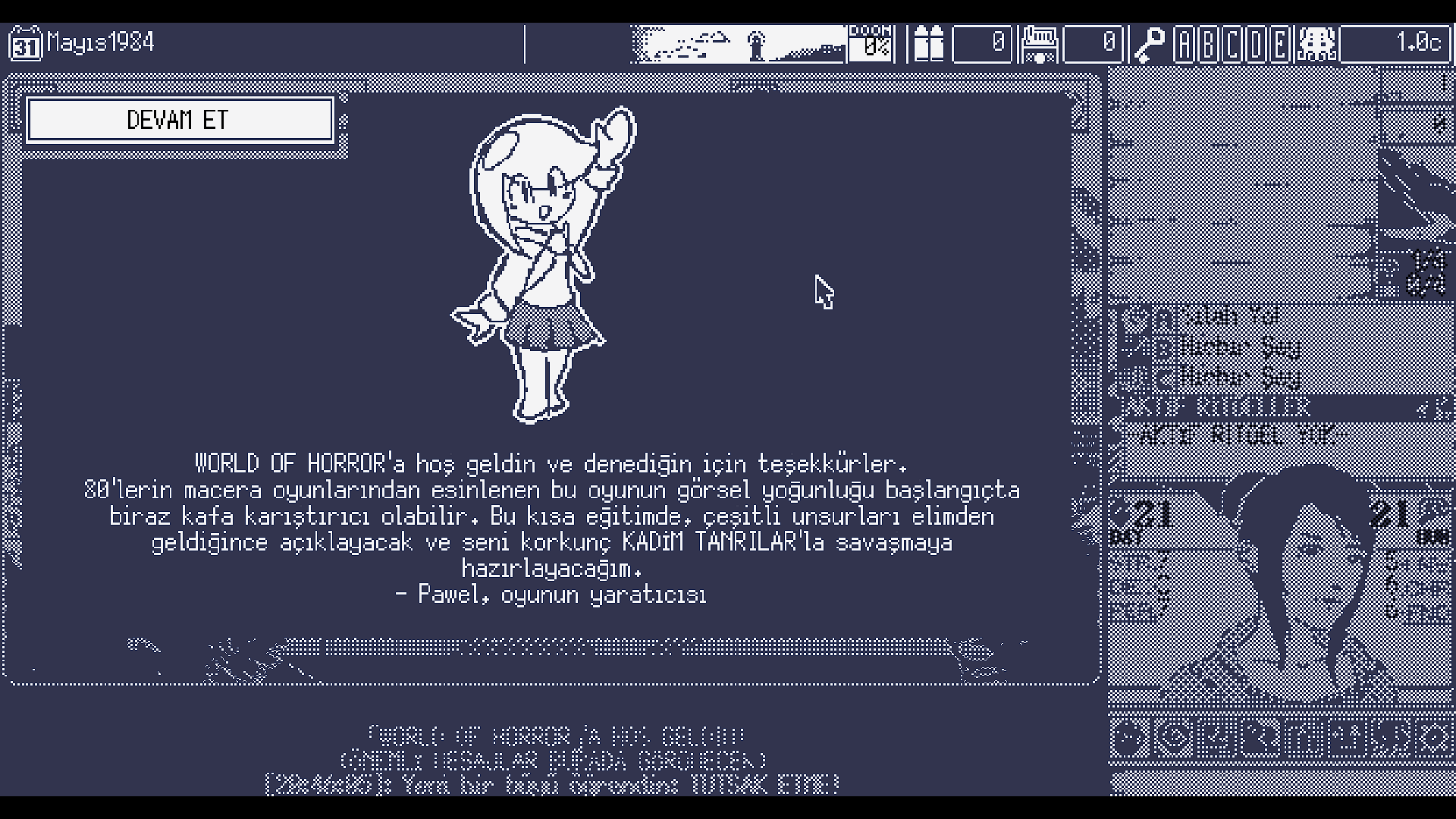 👾 World of Horror Türkçe Yama • Swatalk